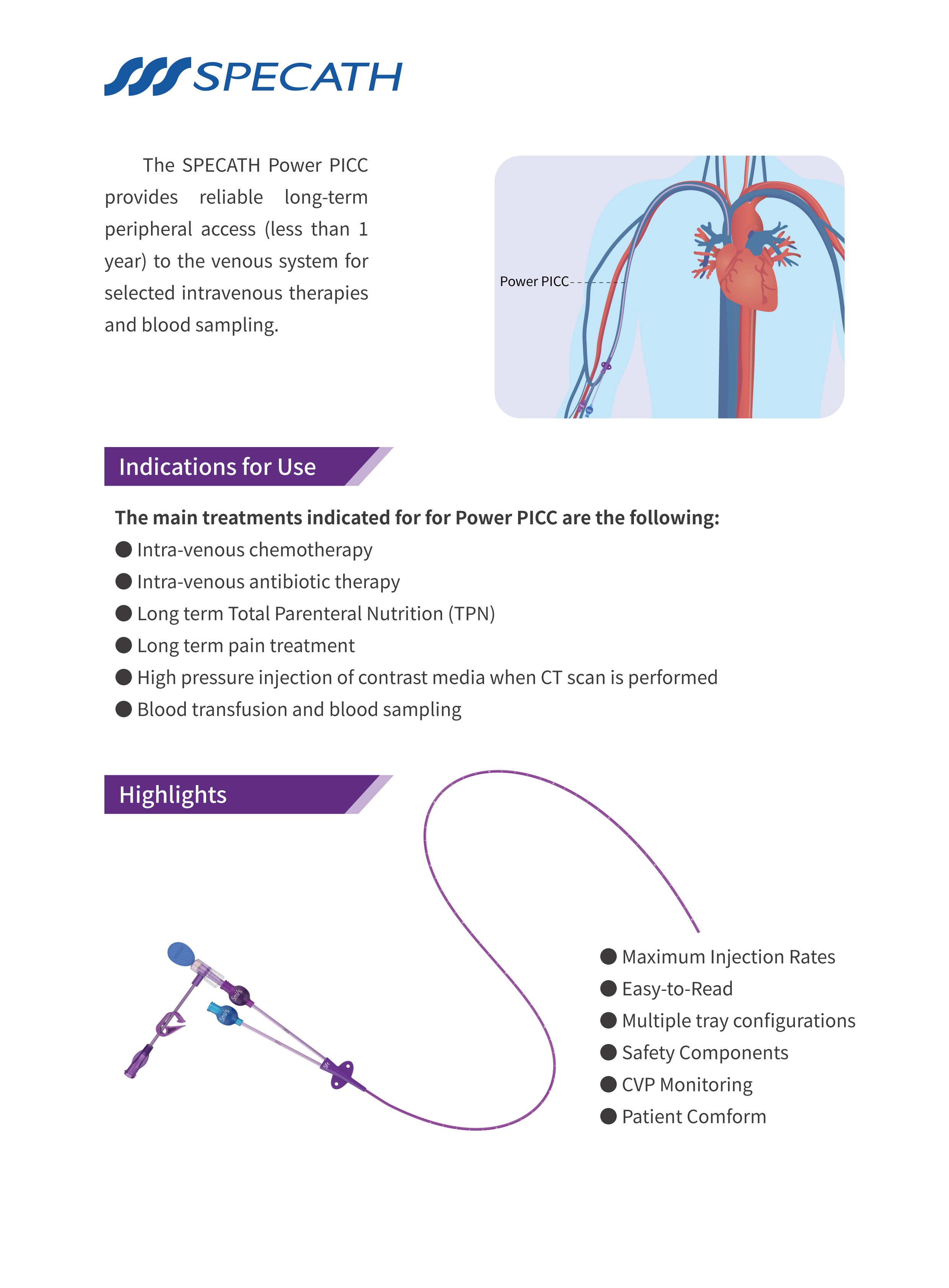 Pressure Injectable PICC - 舒贝康-一站式血管通路服务专家